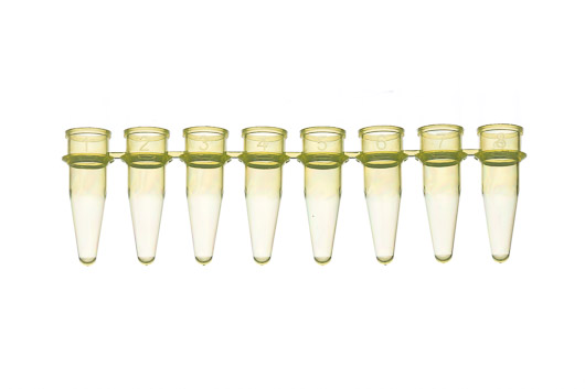 Greiner Bio-One PCR 0.2ml strip tubes, yellow | Block Scientific